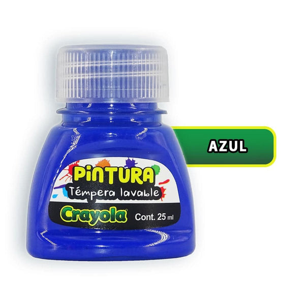PINTURA TEMPERA CRAYOLA 25ML AZUL - Almacenes farah