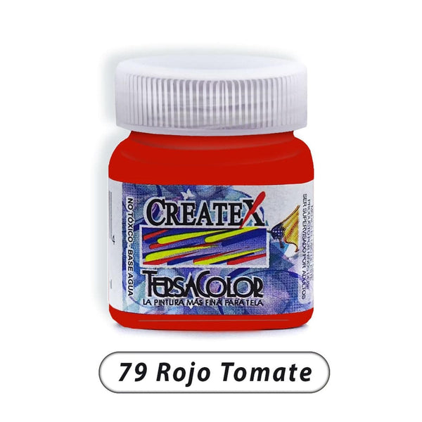 PINTURA TERSACOLOR CREATEX 30ML ROJO TOMATE - Almacenes farah