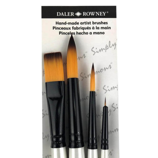SET DE PINCELES DALER & ROWNEY C/4PZ PARA ACUARELA - Almacenes farah
