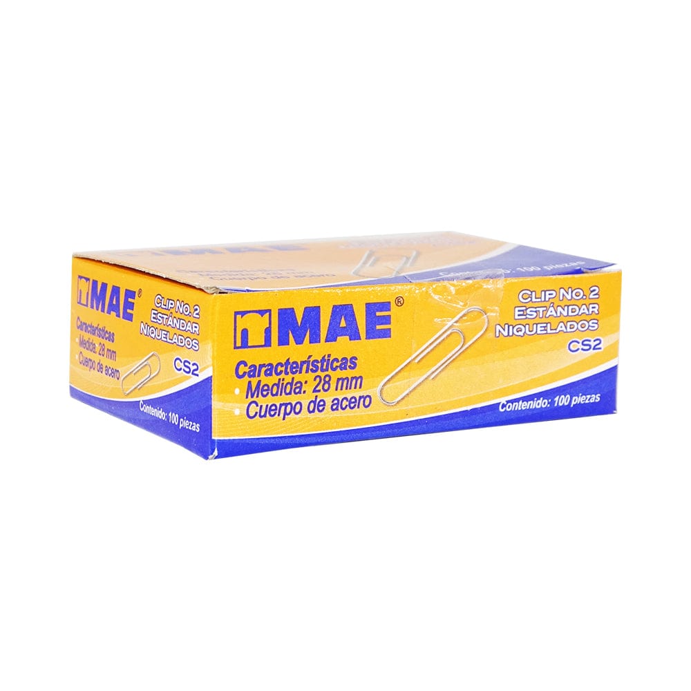 CLIP ESTANDAR #2 28MM C/100PZ MAE