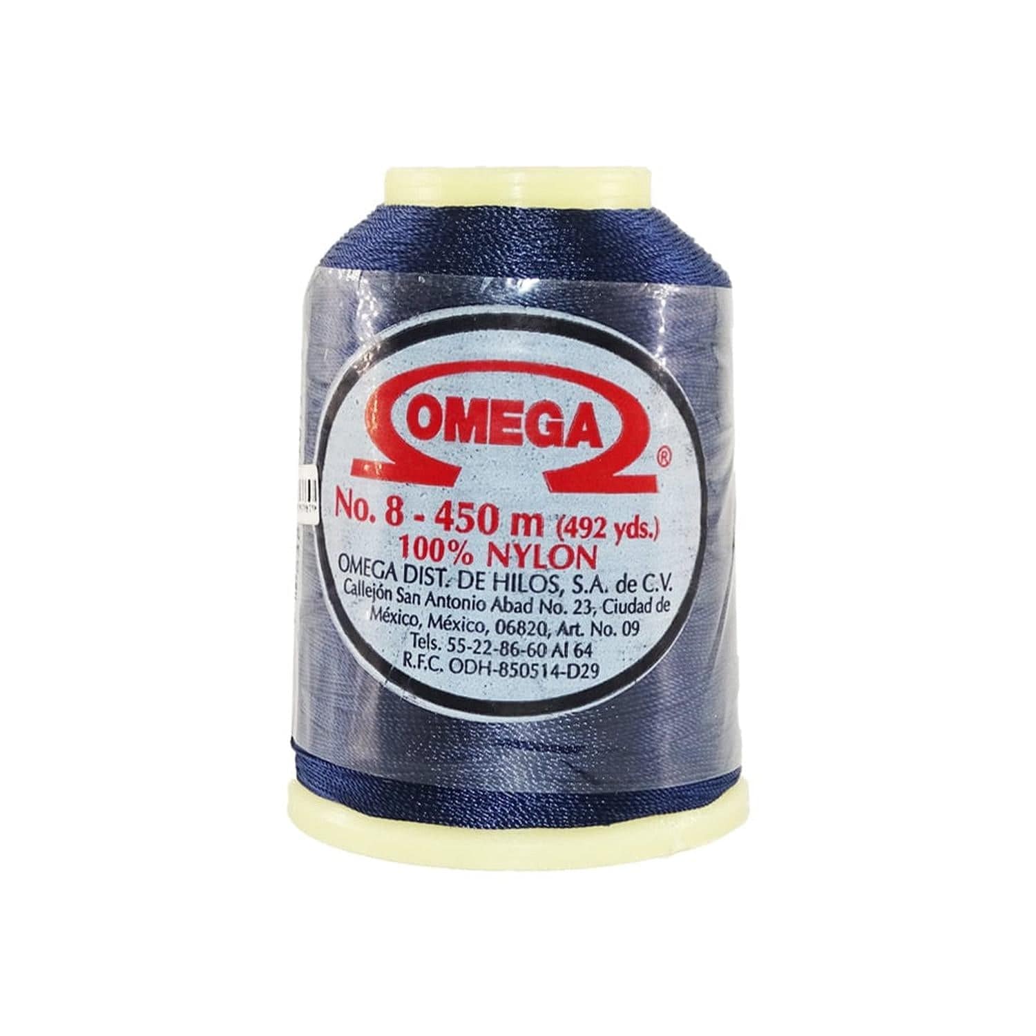 HILO NYLON OMEGA NO.8 C/450M AZUL MARINO #37