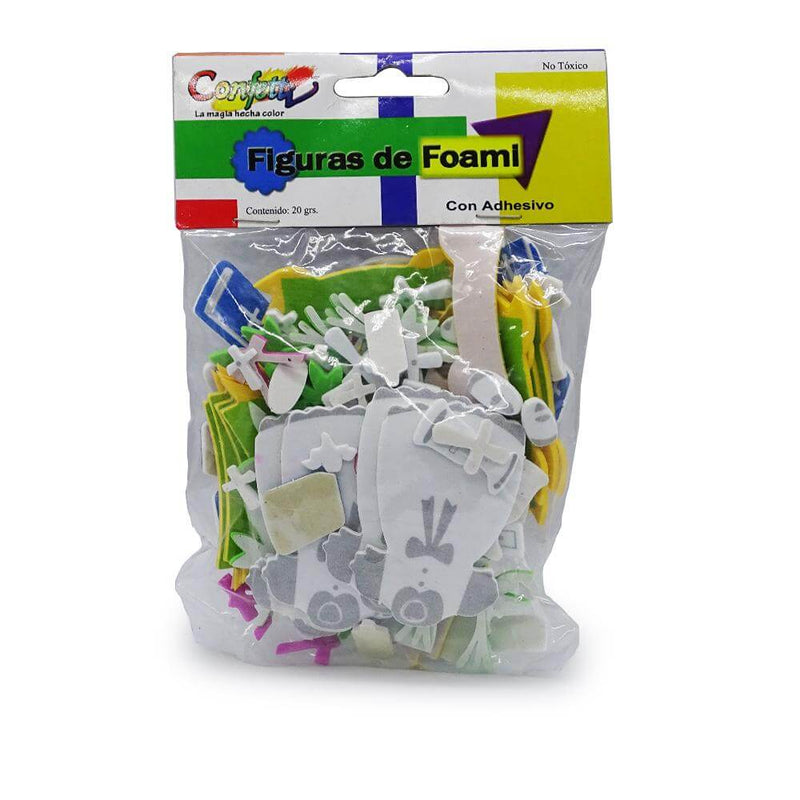 FIGURA DE FOAMY C/ADHESIVO P. COMUNION CONFETTI