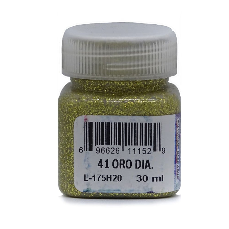 PINTURA TERSACOLOR CREATEX 30ML DIAMANTINA ORO